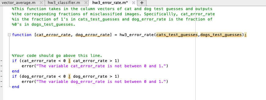 Solved vector_average.m ×( hw3_classifier.m x | Chegg.com