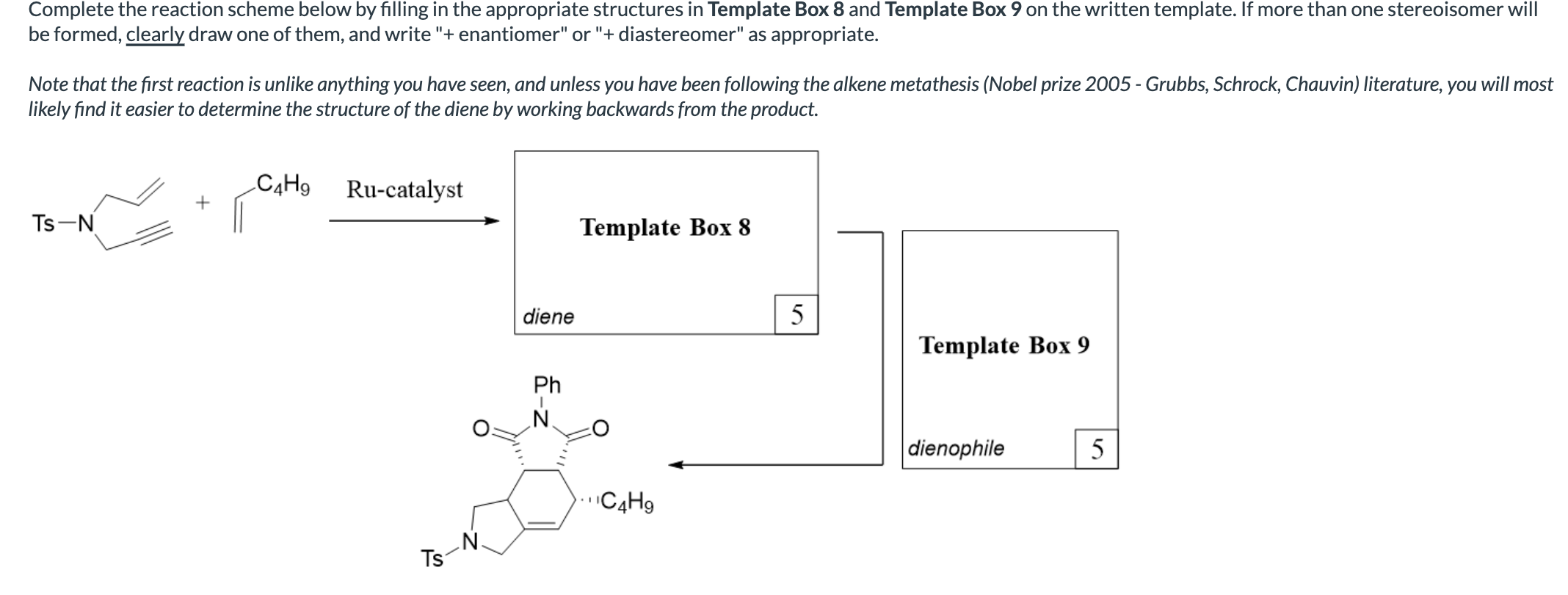 Solved Complete the reaction scheme below by filling in the | Chegg.com