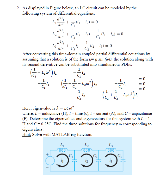 Solved LAB 6 Eigenvalues/Eigen vectors with MALTAB 1. Use | Chegg.com
