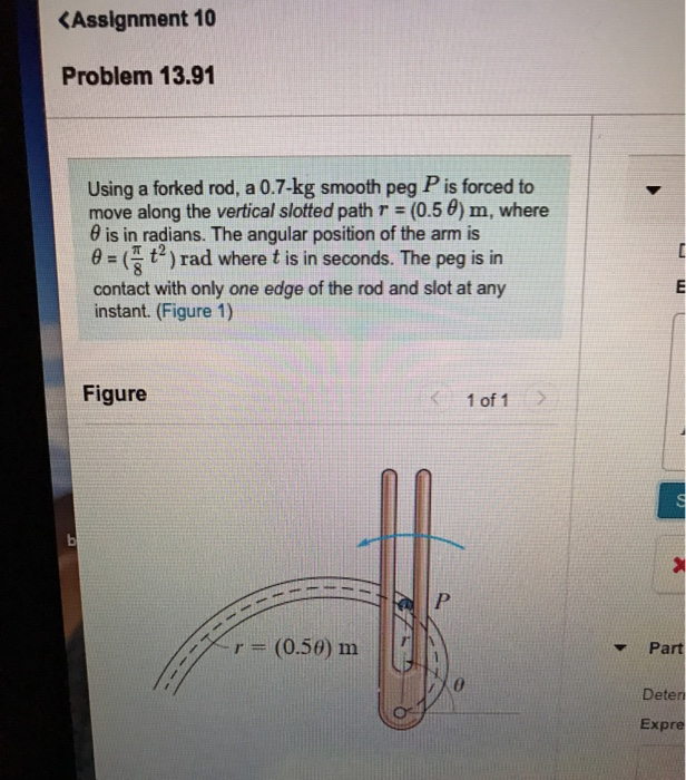 Solved CAssignment 10 Problem 13.91 Using a forked rod, a | Chegg.com