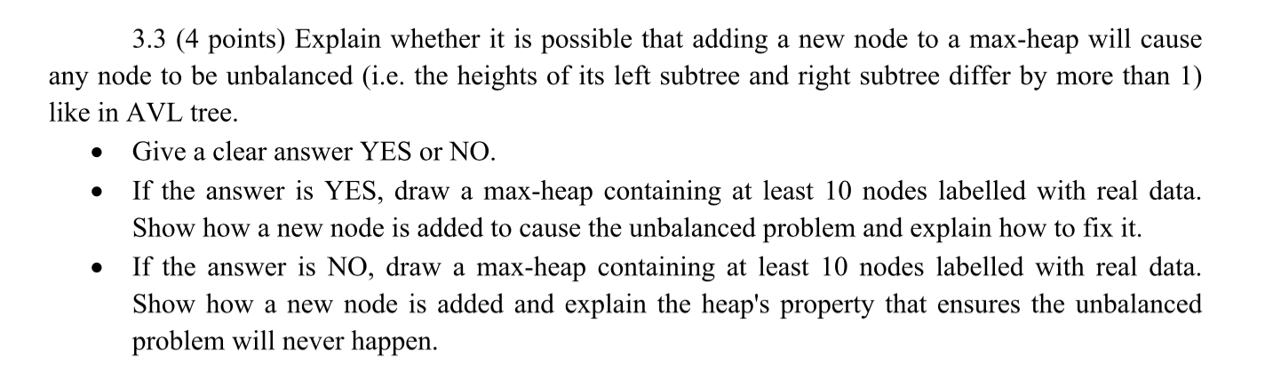Solved 3.3 (4 points) Explain whether it is possible that | Chegg.com