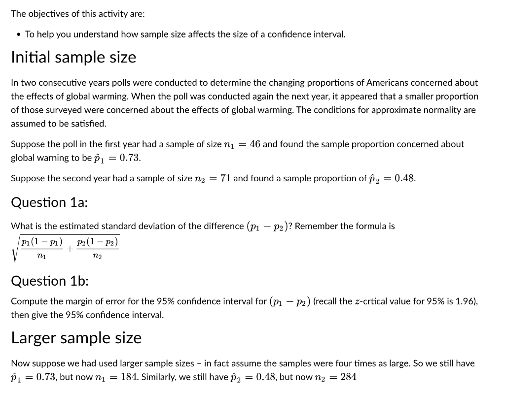 Solved The objectives of this activity are: - To help you | Chegg.com