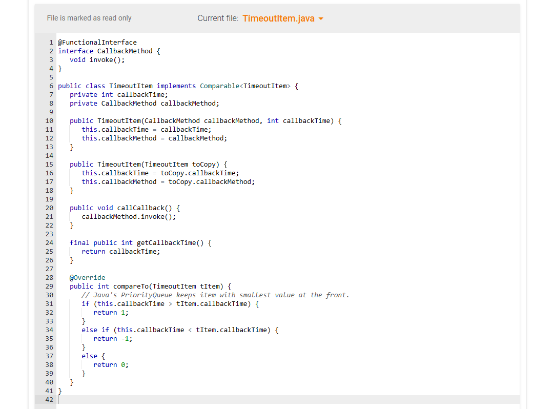 Solved 9.8 LAB: Timeout manager with PriorityQueue Timeout | Chegg.com