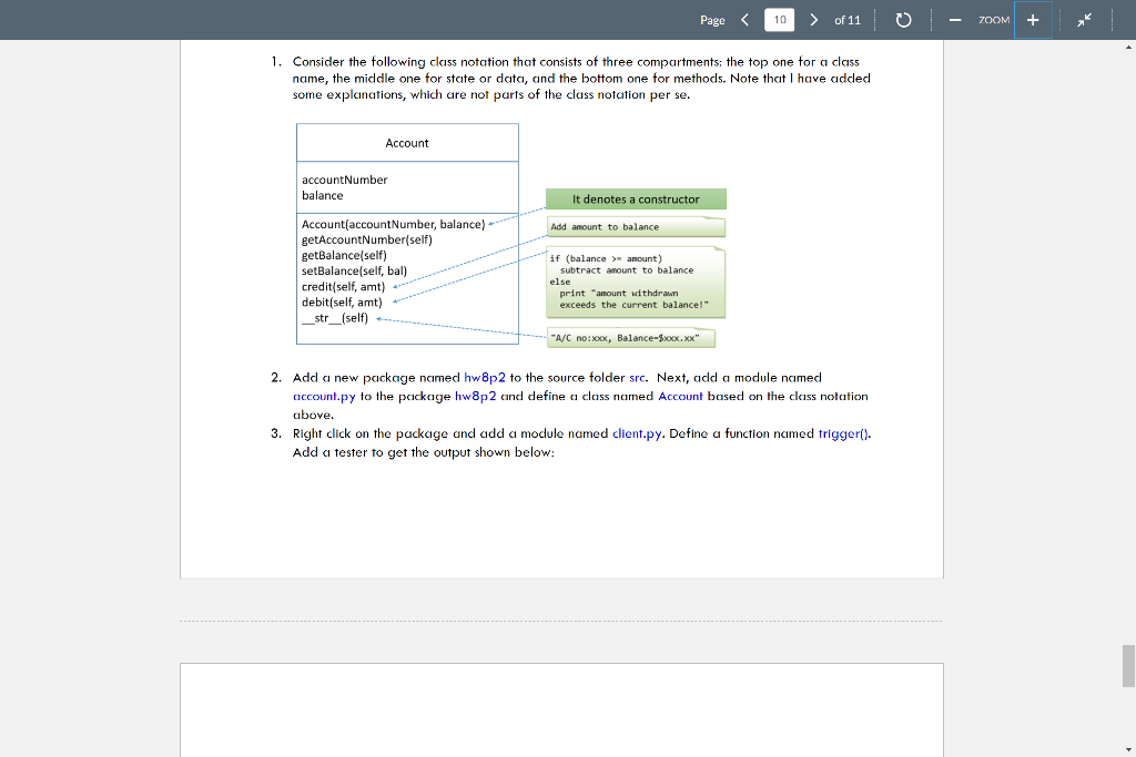 Solved Page of 11 ZOOM + 1. Consider the following | Chegg.com
