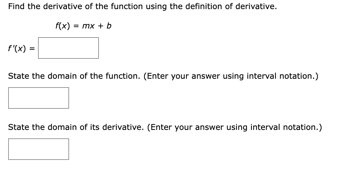 Solved Find the derivative of the function using the | Chegg.com