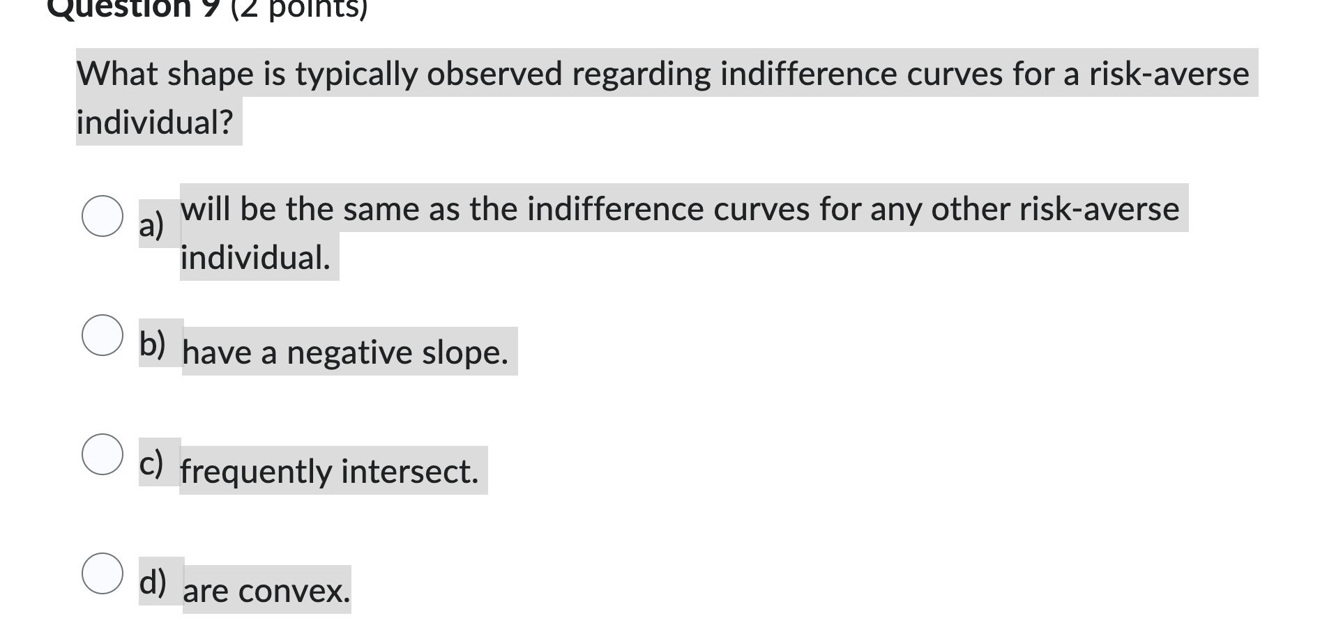Solved What shape is typically observed regarding | Chegg.com