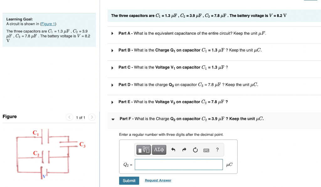 Solved Learning Goal: A circuit is shown in (Figure 1) The | Chegg.com