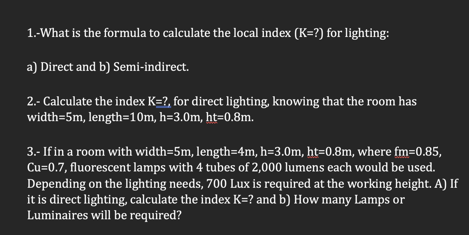 1.-What is the formula to calculate the local index ( | Chegg.com
