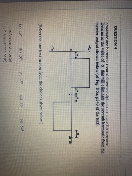 Solved QUESTION 4 amplitude and harmonic control determine | Chegg.com