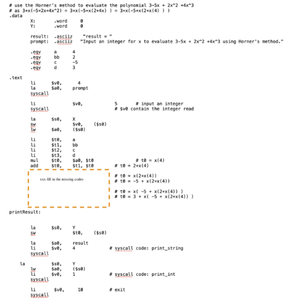 Solved I'm having trouble on a coding problem in MIPS | Chegg.com