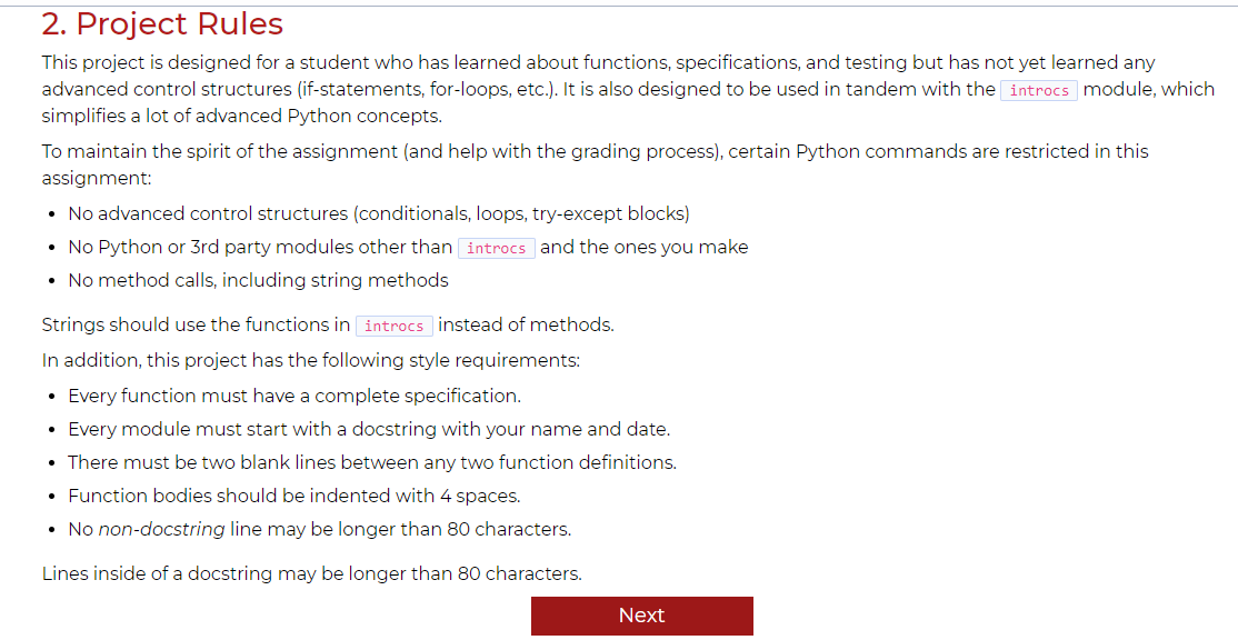 Solved This project is designed for a student who has | Chegg.com