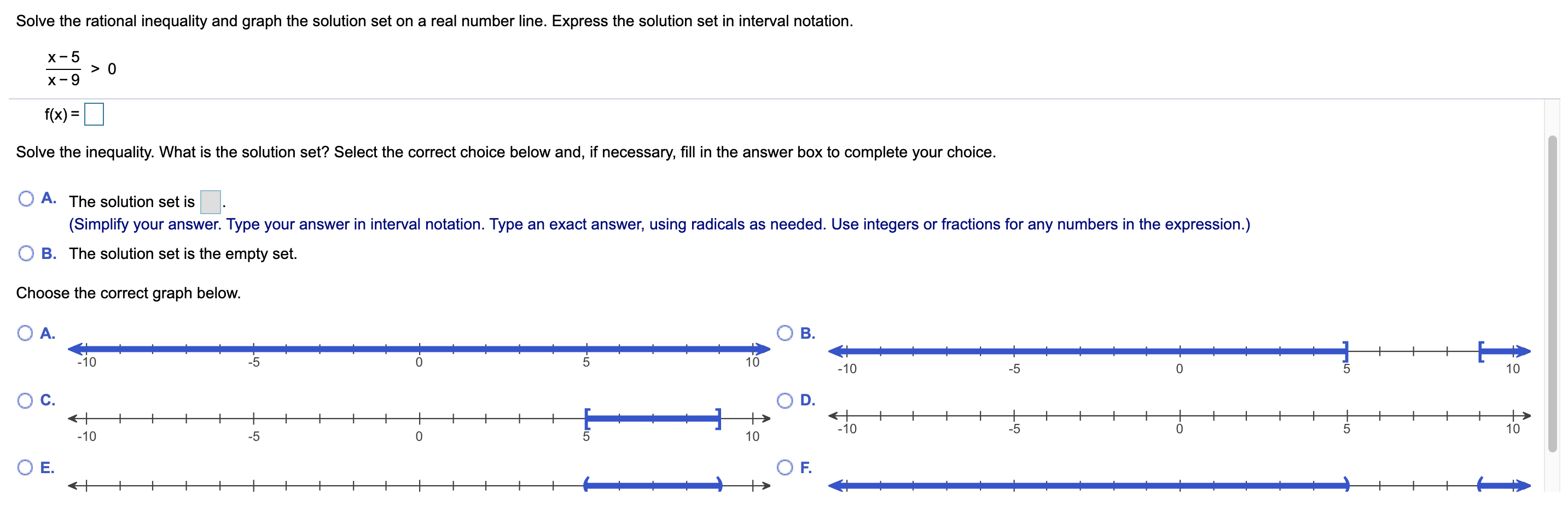 Solved Solve The Rational Inequality And Graph The Solution 5614