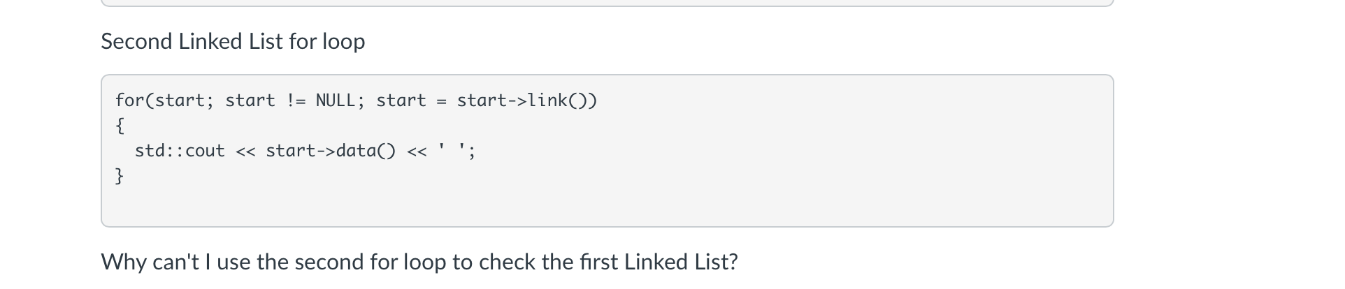 Solved Part 1 Create a simple link of Node objects, declared | Chegg.com