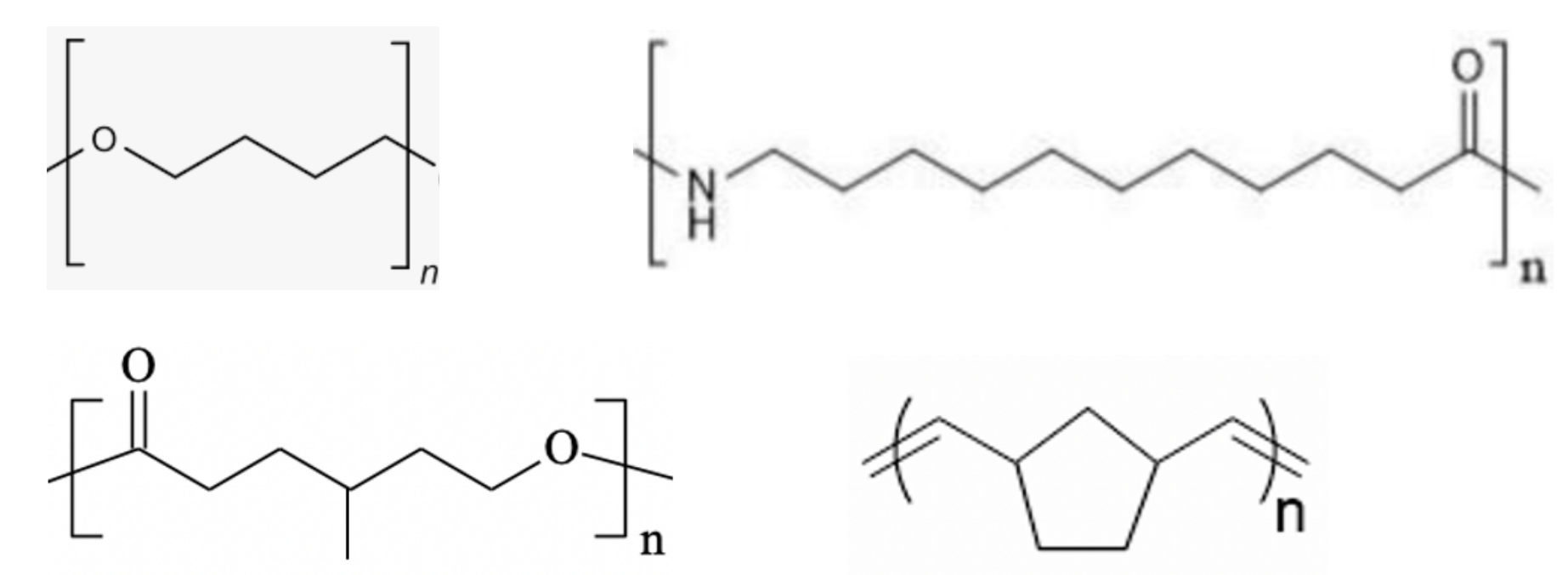 Solved What ring monomers can be used to synthesize these | Chegg.com