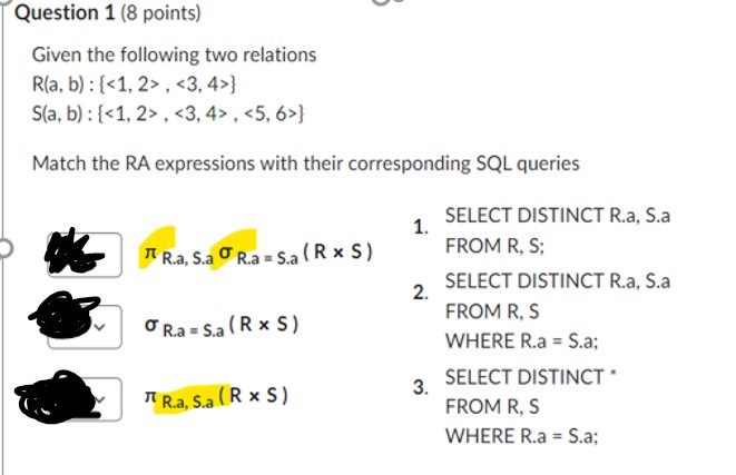 Solved Hi. ﻿Please help me to match the expressions with the | Chegg.com