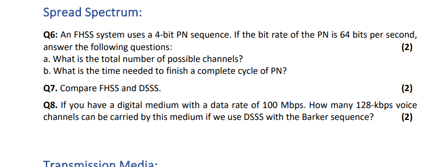 Solved Q1: Two channels, one with a bit rate of \\( 200 | Chegg.com