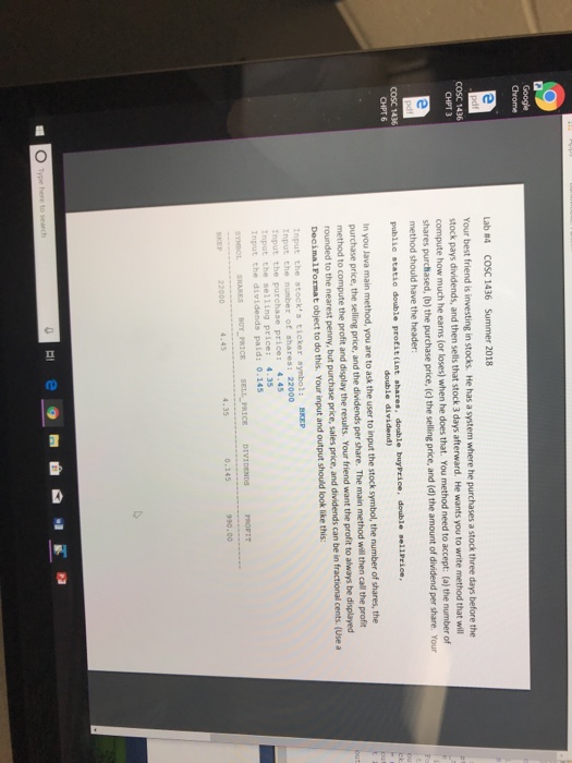 Solved The code I have is not outputting what the instructor | Chegg.com