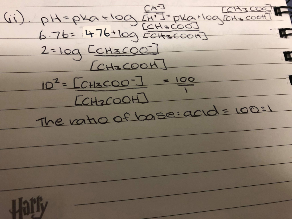 Solved Background Q2. If the pKa of CH3COOH is 4.76, | Chegg.com