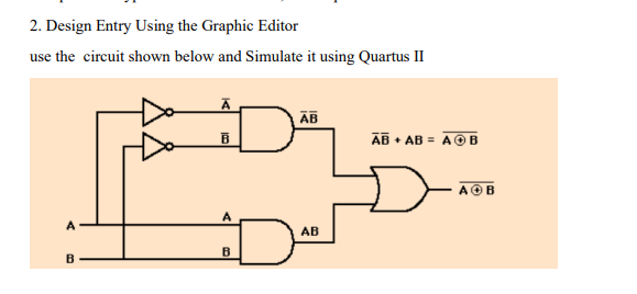 Solved 2. Design Entry Using the Graphic Editor use the | Chegg.com