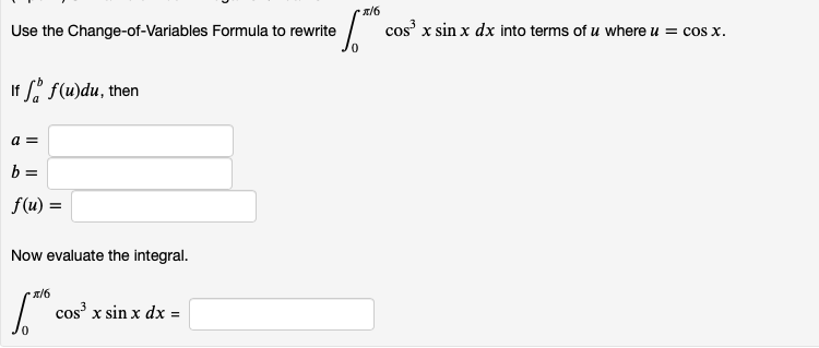 Solved Use the Change-of-Variables Formula to rewrite %** | Chegg.com