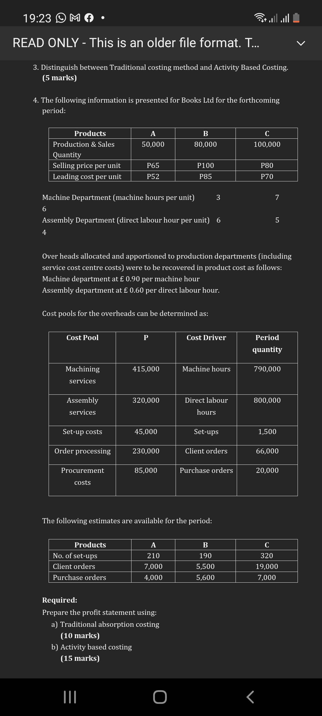 Solved READ ONLY - This is an older file format. T... 3. | Chegg.com
