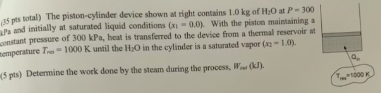Solved b) Determine the useful work done during the process, | Chegg.com