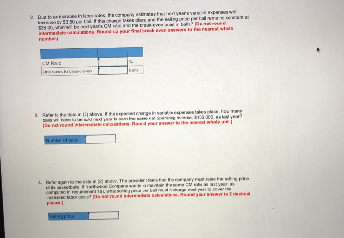 Solved Problem 5-20A Various CVP Questions: Break-Even | Chegg.com