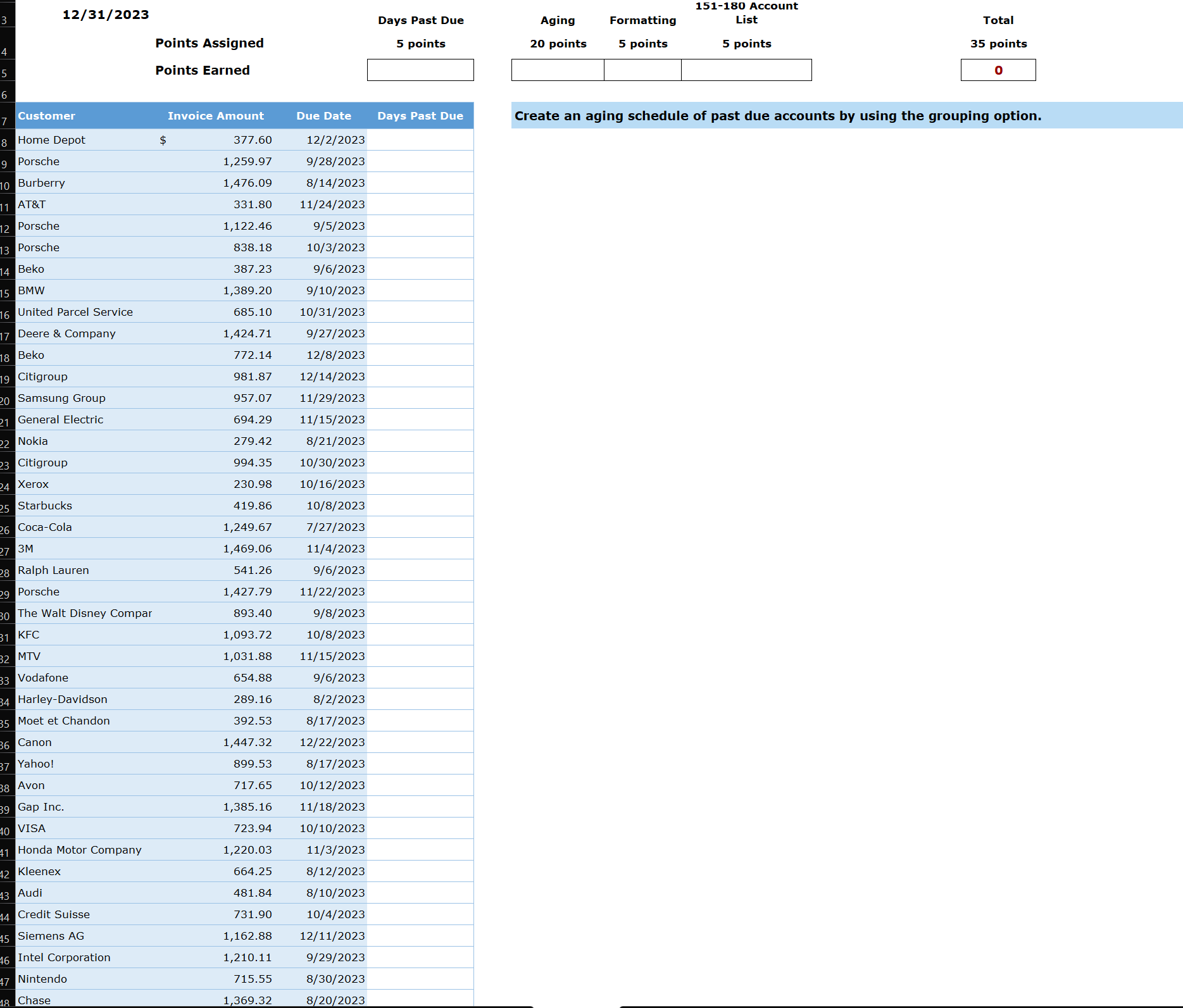 On the Problem #3 worksheet, you will complete a | Chegg.com
