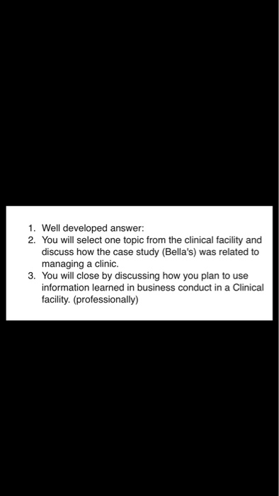 Solved 1. Well developed answer: 2. You will select one | Chegg.com