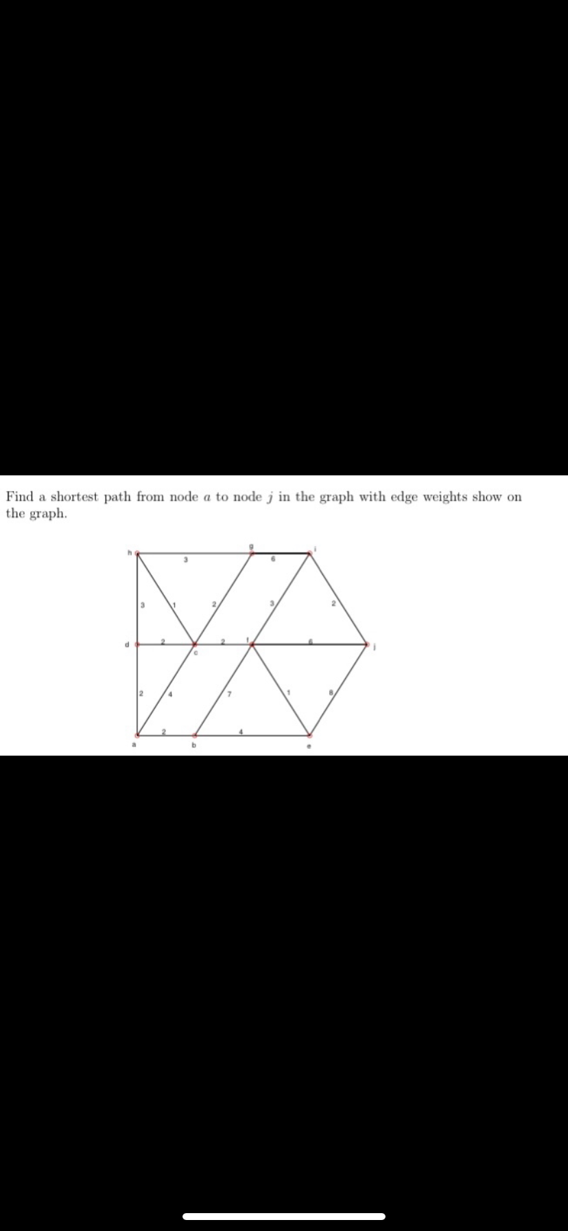 Solved Find A Shortest Path From Node A To Node In The 