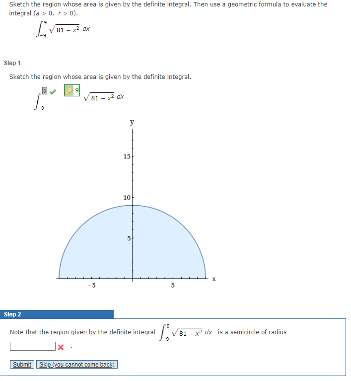 Solved Sketch the region whose area is given by the definite | Chegg.com