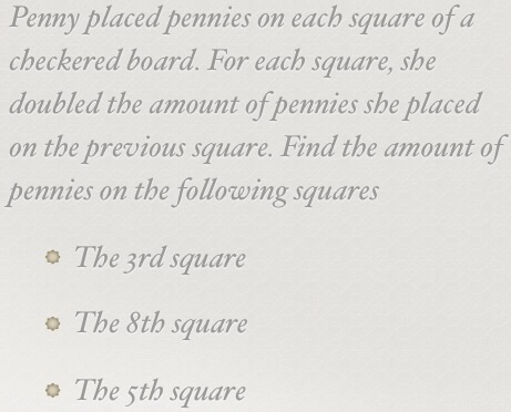 Solved Penny placed pennies on each square of a checkered | Chegg.com
