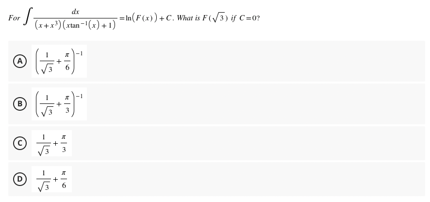 Solved er What is the integrable form of ſi dx? @ | Chegg.com