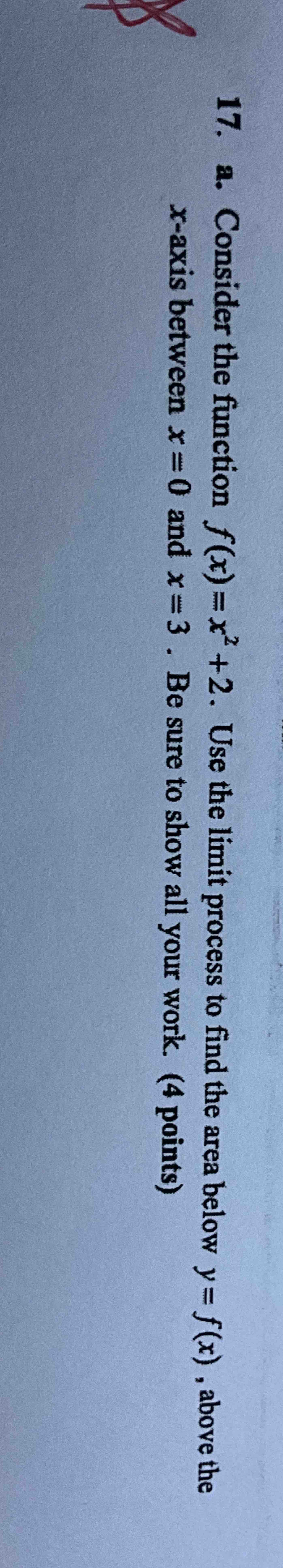 Solved a. ﻿Consider the function f(x)=x2+2. ﻿Use the limit | Chegg.com