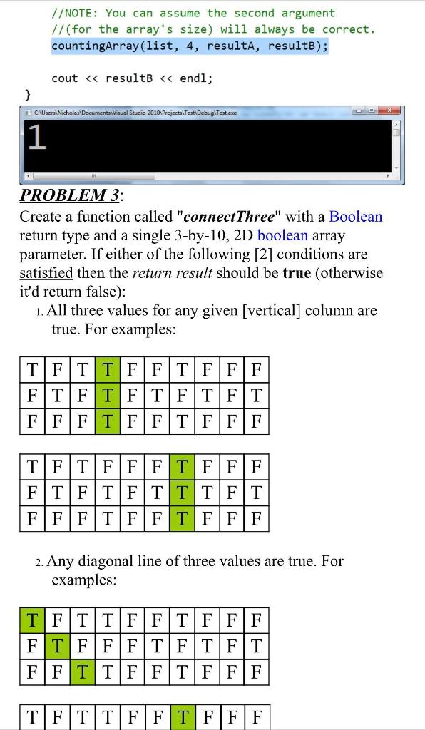 Solved Homework 5 Csc100ab C Counting Arrays And 1959