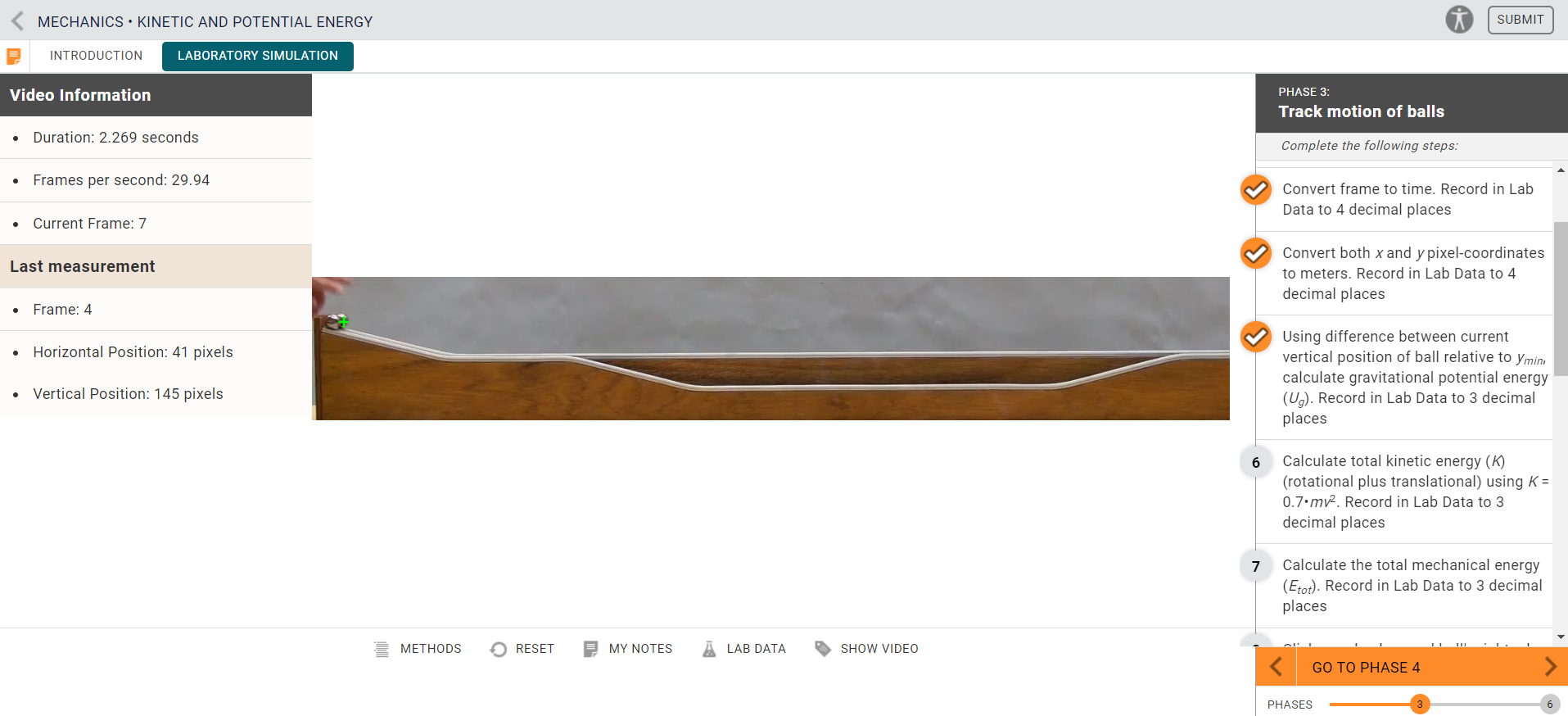 Lab Data Conversion factors Given Data Minimum Track | Chegg.com