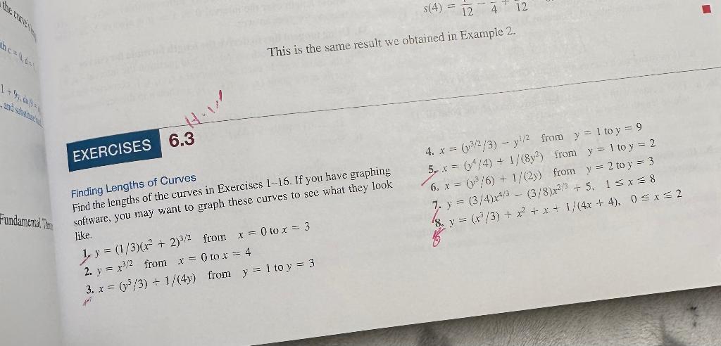Solved This is the same result we obtained in Example 2. | Chegg.com