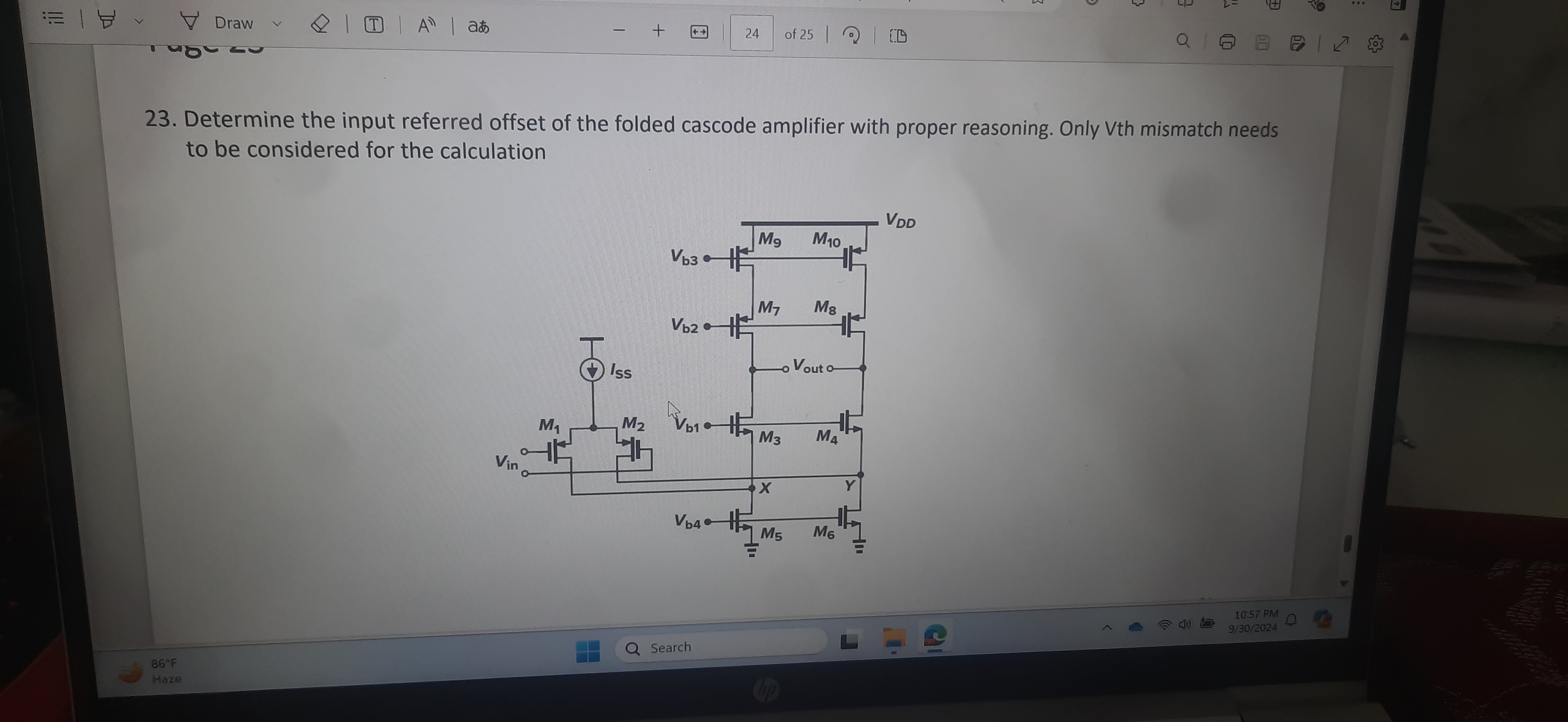 Solved Show me the steps to solve Determine the input | Chegg.com