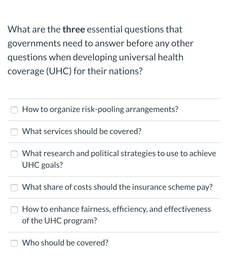 Solved What are the three essential questions that | Chegg.com