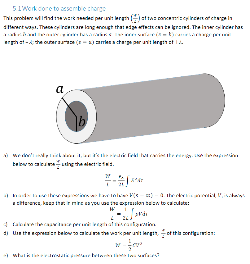 Solved 5.1 Work done to assemble charge This problem will | Chegg.com