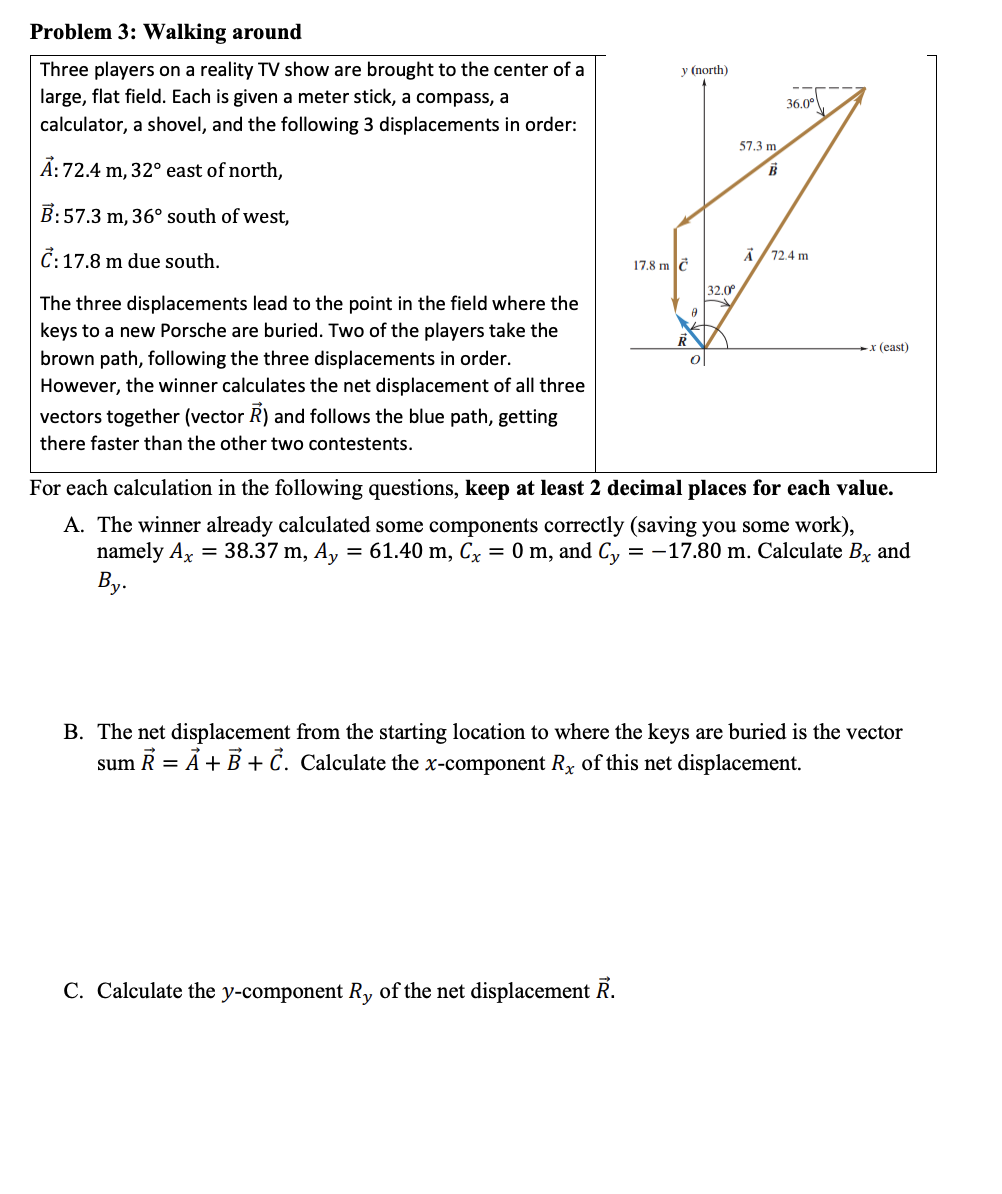 Solved Three players on a reality TV show are brought to the | Chegg.com