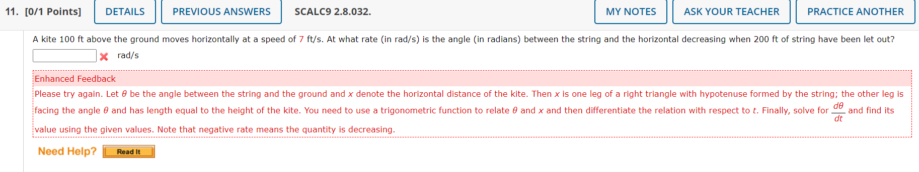 Solved 11. [0/1 Points] DETAILS PREVIOUS ANSWERS SCALC9 | Chegg.com