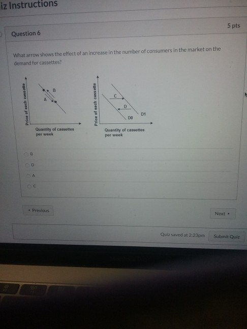 Solved iz Instructions 5 pts O Question 6 What arrow shows | Chegg.com