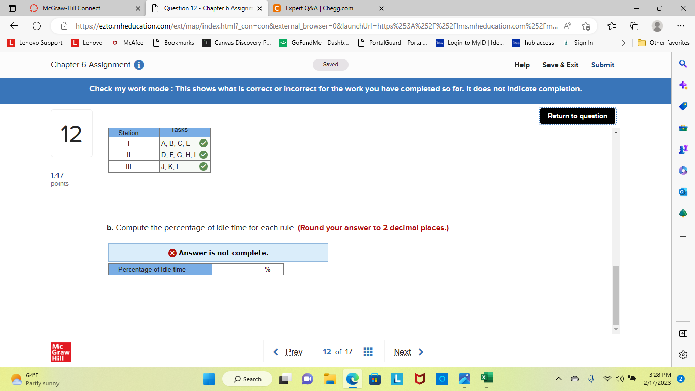Solved Twelve tasks, with times and precedence requirements | Chegg.com
