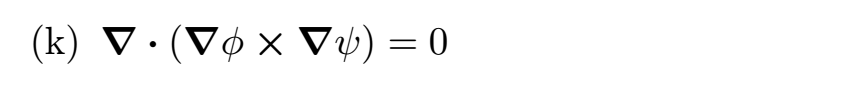 Solved (b) V X Vo = curl grado = 0 = = = (g) Vx (φV) = | Chegg.com