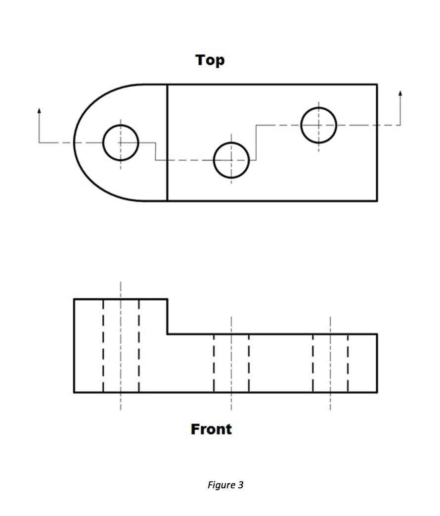 Solved On a separate orthographic grid sheet, simply draw | Chegg.com