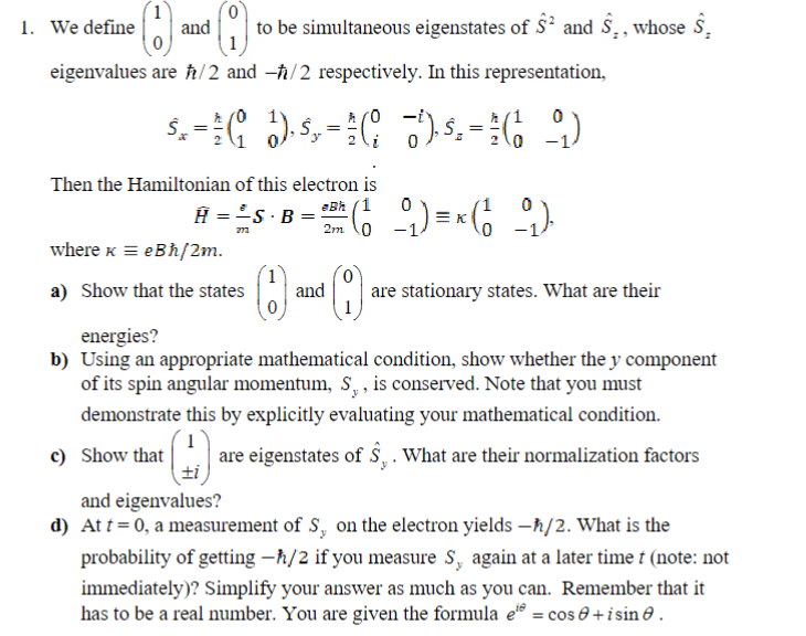 Solved We define (10) and (01) to be simultaneous | Chegg.com