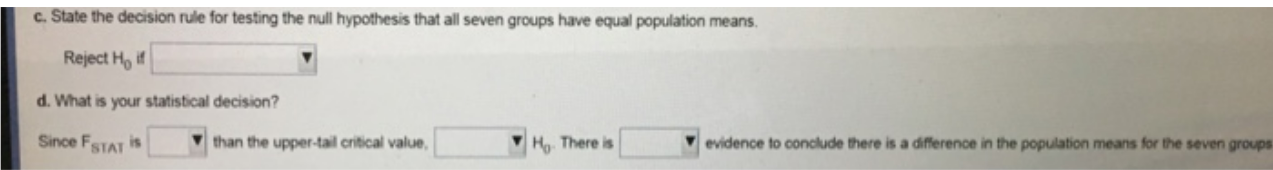Solved An experiment has a single factor with six groups and | Chegg.com
