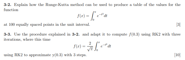 Solved 3-2. Explain how the Runge-Kutta method can be used | Chegg.com