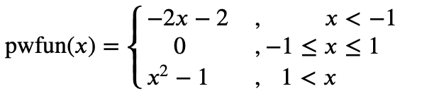 Solved So the goal is to create a piece-wise function that | Chegg.com